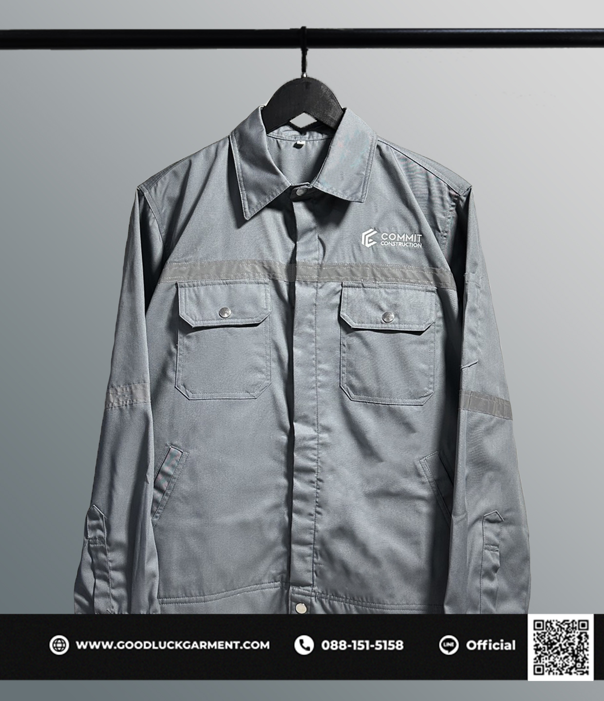 เสื้อช็อปช่าง/เสื้อกาวน์ - Goodluck